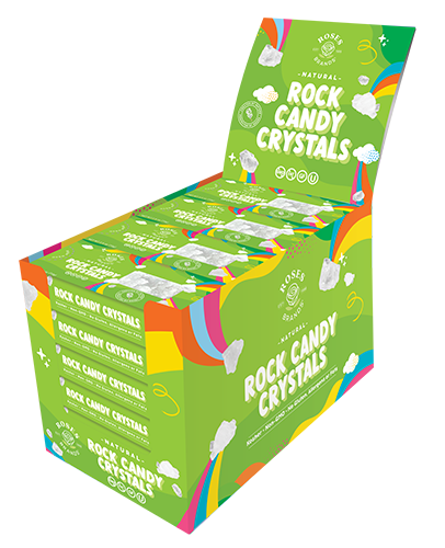 Roses Brands Rock Candy Crystals - 2.5oz White Natural Box – Roses ...