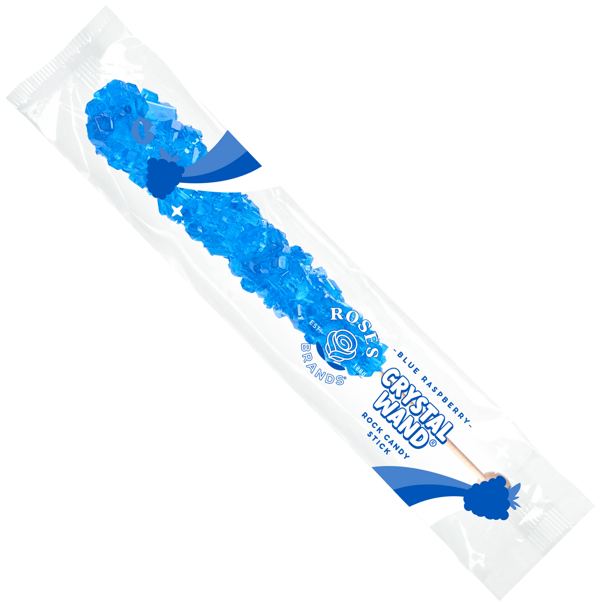 Roses Brands Crystal Wands - 120ct 22g Blue Raspberry Printed UPC ...