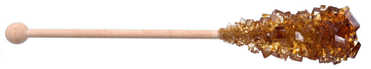 ROCK CANDY BARISTA STIRRERS (6G)-100 CT- Natural Amber Cane Sugar ...